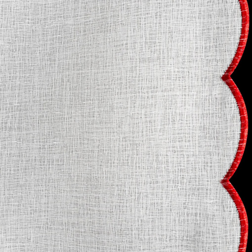 ZÁCLONA NA PÁSCE IRINA 140X180 CM ČERVENÁ