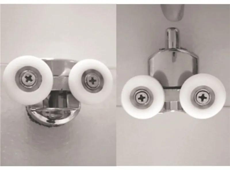 Mereo Kora sprchový set: obdélníkový kout 90x80 cm, bílý ALU, sklo Grape, vanička, sifon
