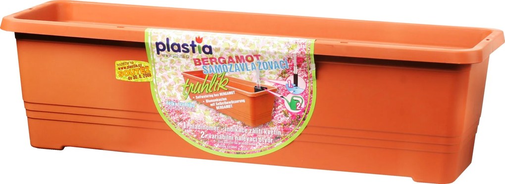 Plastia Truhlík samozavlažovací Bergamot - terakota 80 cm