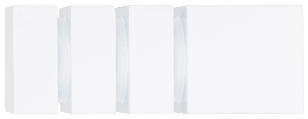 Dekodum Koncovky garnýží Nordic bílá lesklá 19 mm - 2 ks