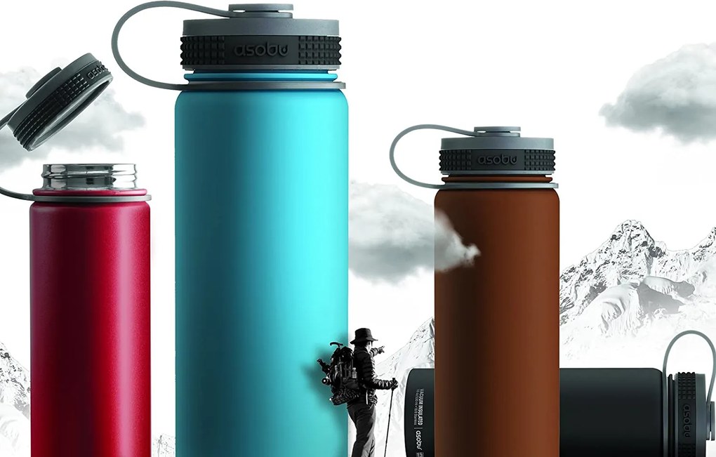 ASOBU ALPINE FLASK - červená 530ml
