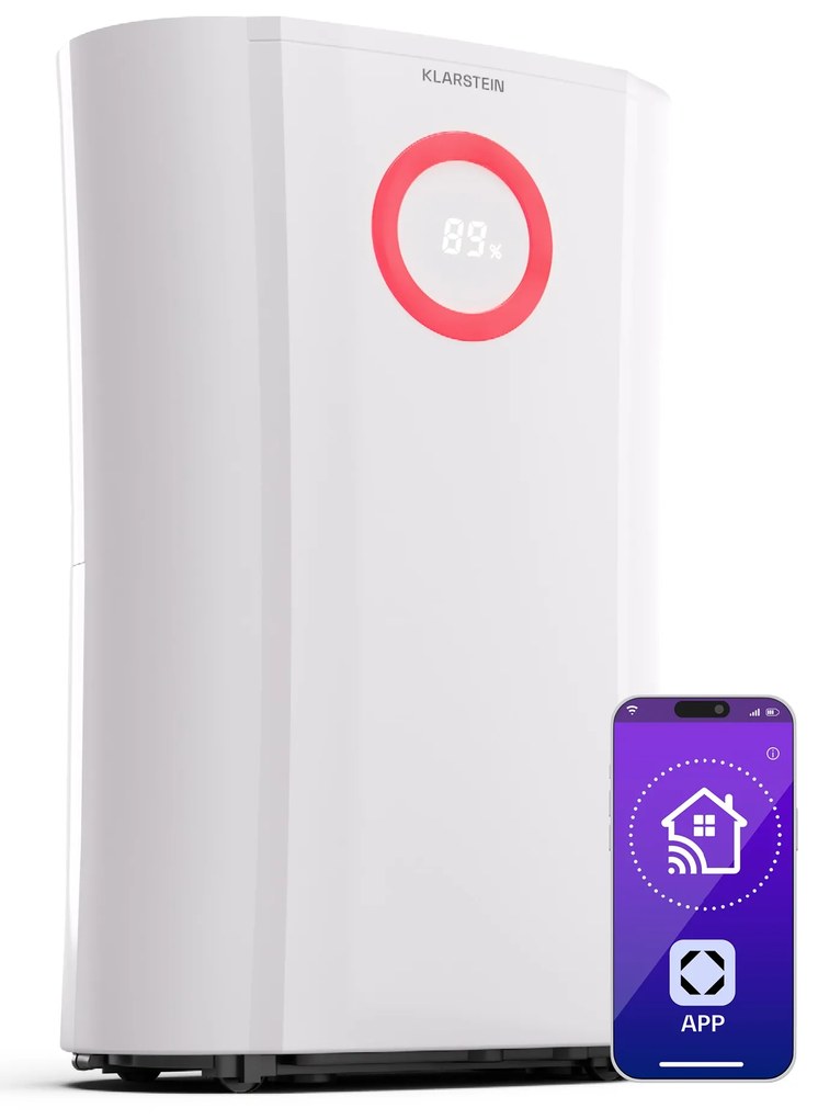 Klarstein DryFy Pro Connect 20 Smart, odvlhčovač, WiFi, komprese, 20 l/d, 20-30 m²