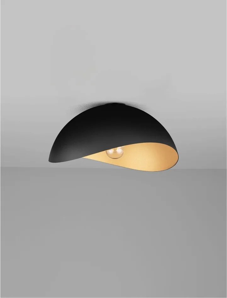 Matně černé/ve zlaté barvě kovové stropní svítidlo Opsi – Nova Luce