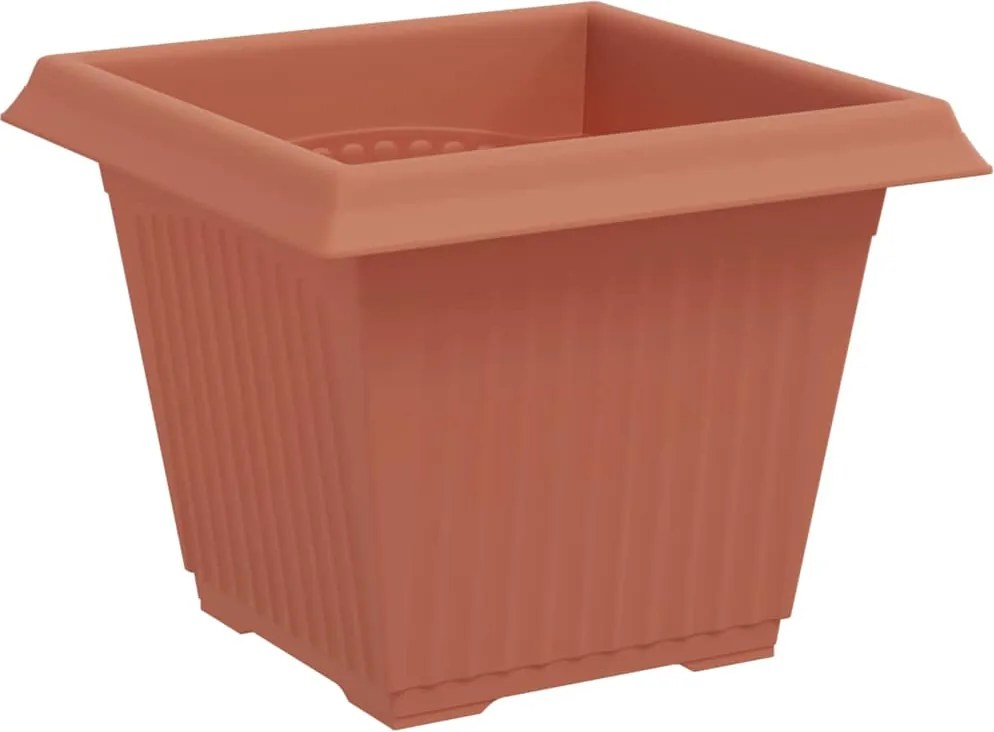 Květináče 6 ks Cihlově červená Plast 3403294