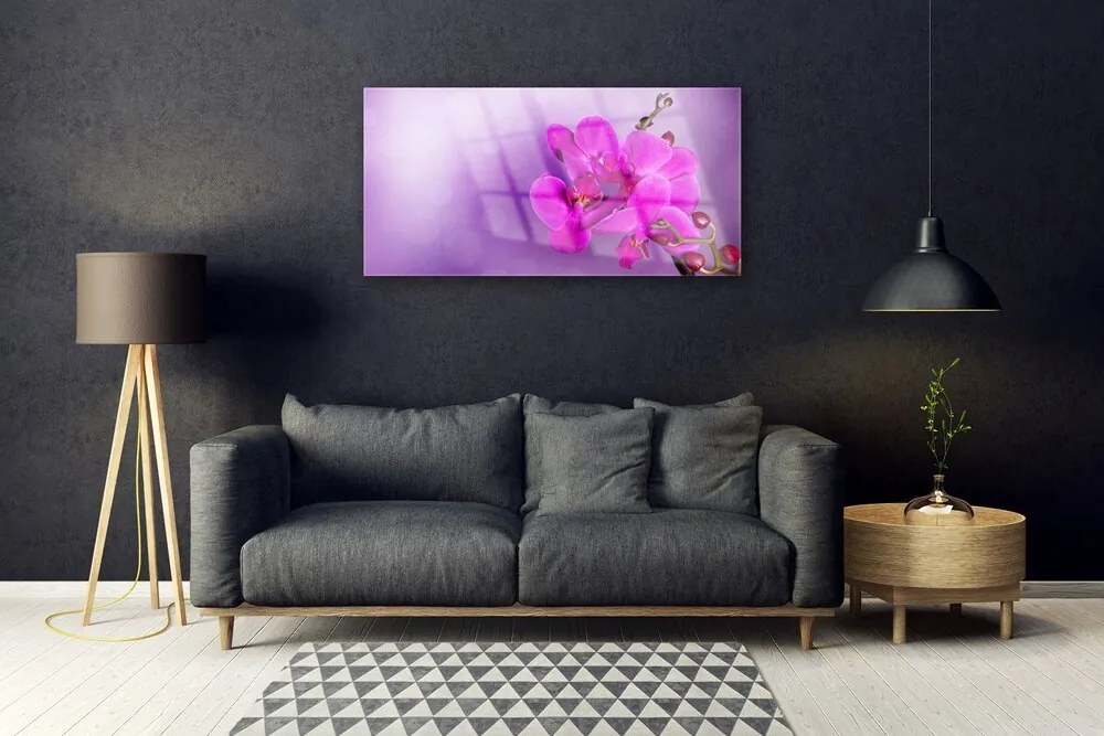 Plexisklo-obraz Květiny Plátky Orchidej 100x50 cm