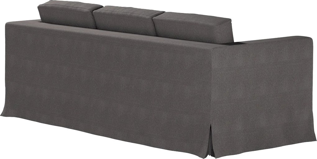 Potah na pohovku IKEA Karlanda 3-místná nerozkládací, dlouhý barva šedá látka pletený vzor