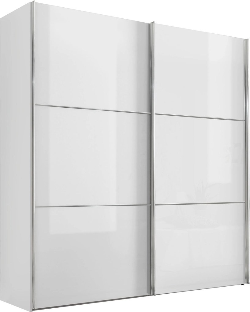 XXXLutz SKŘÍŇ S POSOUVACÍMI DVEŘMI, bílá, 200/222/68 cm Moderano - Šatní skříně - 000531006074