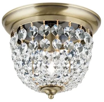 Orion DLU 1840/26-Křišťálové str. svítidlo PLAFOND 1xE27/40W/230V pr.26 cm bronz