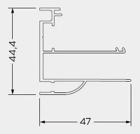 FORTE Sprchové dveře SPACEDUE Barva rámu - Hliník leštěný, Rozměr A - 75 cm, Rozměr C - 190 cm, Směr zavírání - Pravé (DX), Výplň - Čiré bezpečnostní sklo - 6 mm BQSP513DXC