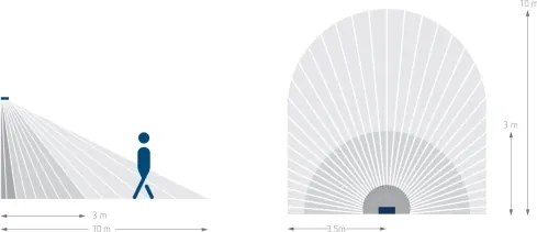 LED reflektor THEBEN s čidlem theLeda S8-100 BK černý 8,5W 4000K IP55