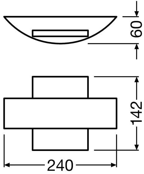 Ledvance - LED Venkovní nástěnné svítidlo SHIELD LED/11W/230V IP44