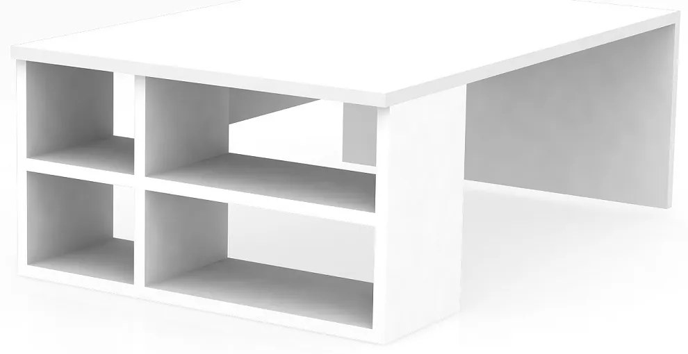 Designový konferenční stolek Balius 90 cm bílý
