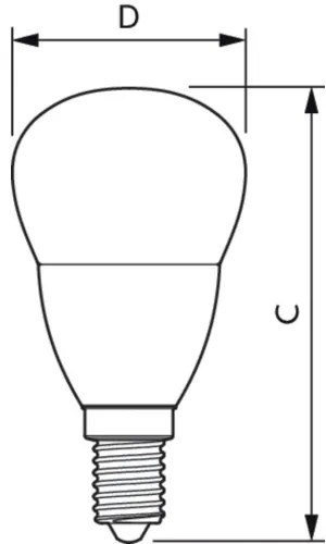 LED žárovka E14 Philips CP P45 FR 5W (40W) teplá bílá (2700K)