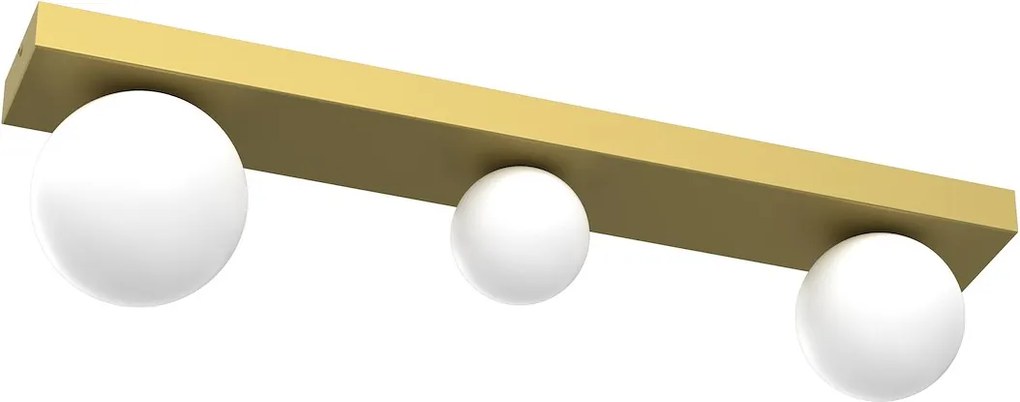 Stropní svítidlo Bibione, 3x bílé skleněné stínítko, g