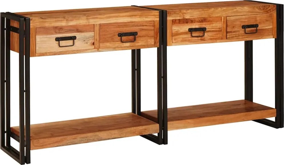 Konzolové stolky 2 ks Hnědá 161 x 33 x 75 cm 3324224