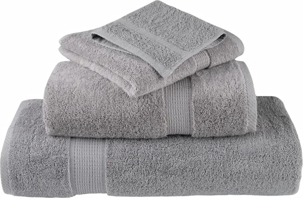 8dílná sada ručníků Premium SOLUND šedá 600 g/m² 137543