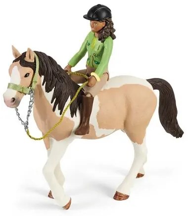 Schleich 42533 Sarah s koníkem a zvířátky kempují, 24,5 x 19 x 6,6 cm