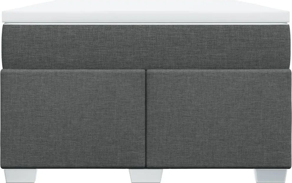 Box spring postel s matrací tmavě šedá 120x200 cm textil 3285124