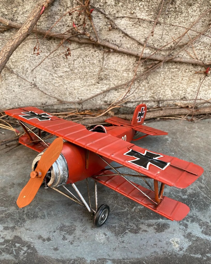 Kovový model letadlo Red Baron