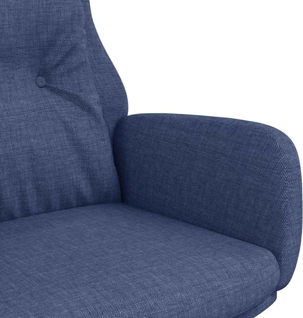 Relaxační křeslo modré textil 341294