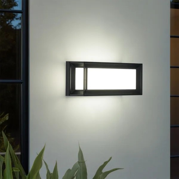 Brilagi - LED Venkovní nást. svítidlo se senzorem PARKER LED/12W/230V černá IP44