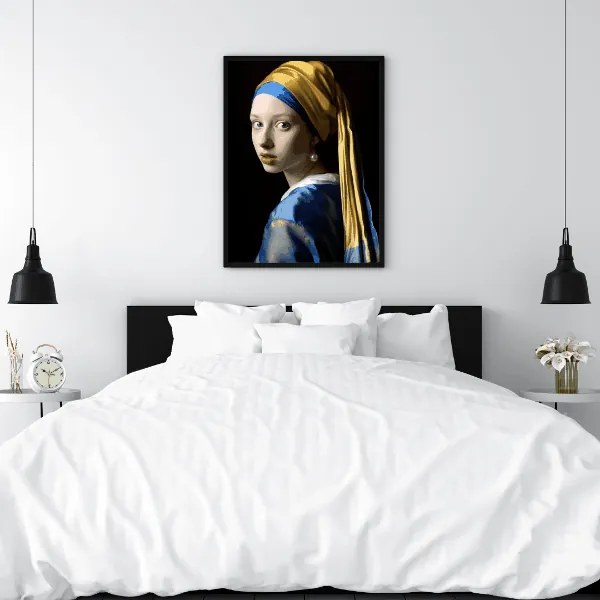 Dívka s perlou 2 inspirace Jan Vermeer