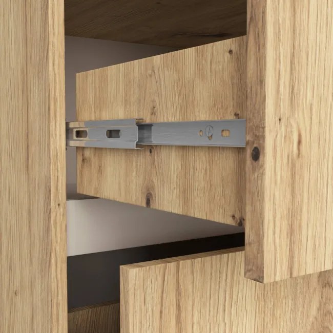 Skříňka pod umyvadlo VAMI Š90 2SZ dub artisan / kašmír