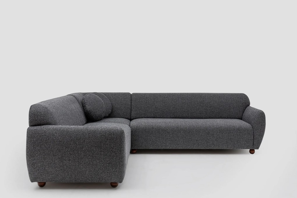 Atelier del Sofa Rohová sedací souprava Eddy Corner 2 (3L-C-3R) - Dark Grey, Tmavá Šedá