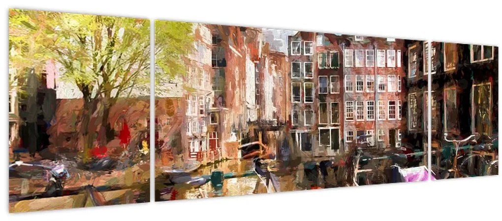 Obraz - Amsterdam (170x50 cm)