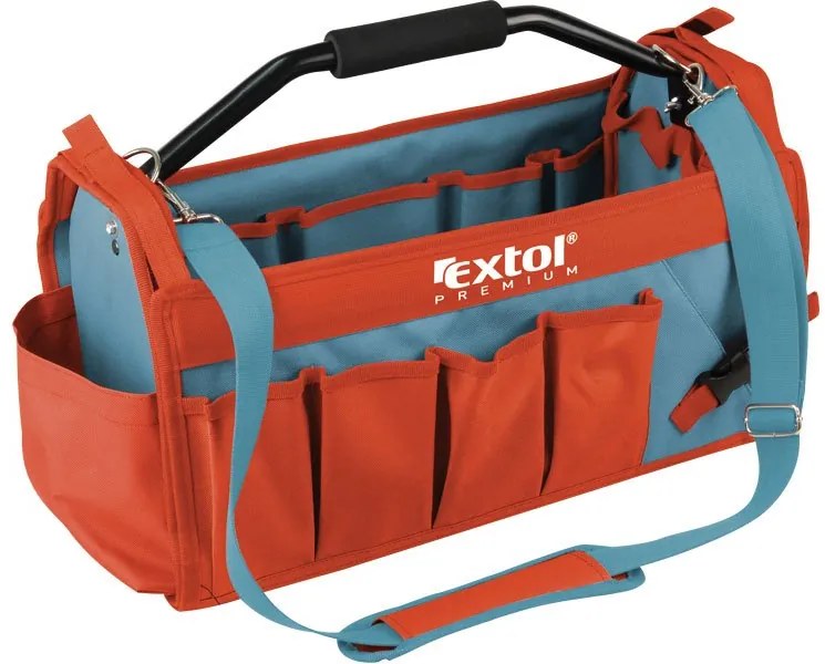 EXTOL PREMIUM taška na nářadí s kovovou rukojetí, 49x23x28cm 8858022