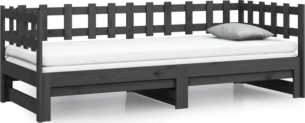 vidaXL Výsuvná postel 2x (90 x 190) cm masivní borovice [820778] Barva: medová hnědá