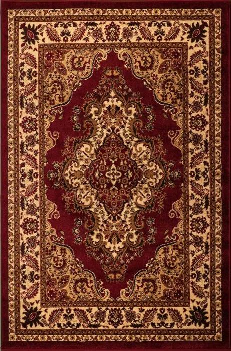 Kusový koberec Medailon 6985 red cream Varianta: 160x230 cm