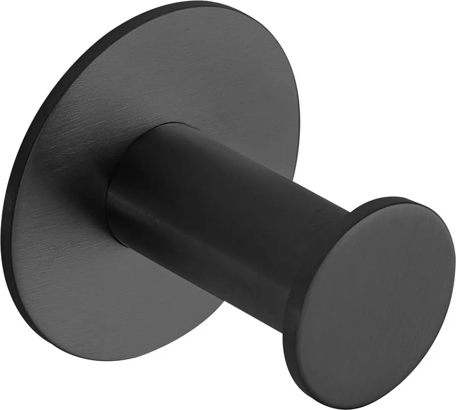 Sapho Sapho, X-ROUND samolepící háček, černá mat, XR219B