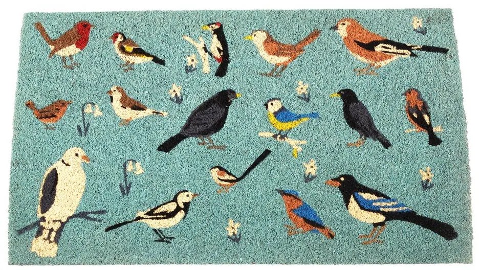 Rohožka z kokosového vlákna 43x73 cm Garden Birds – Rex London