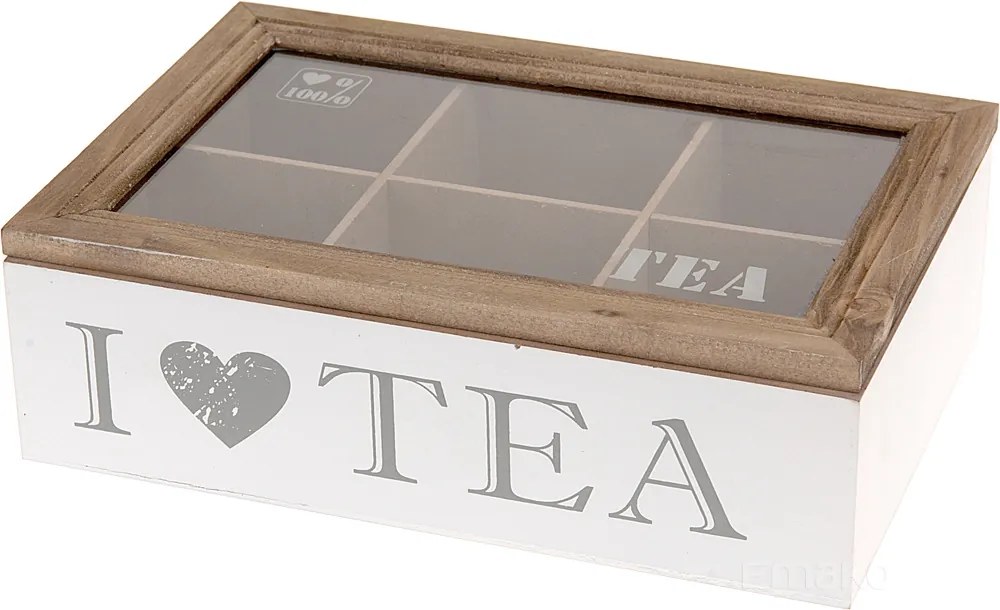 Dřevěný box na čaj -  kazeta na čaj