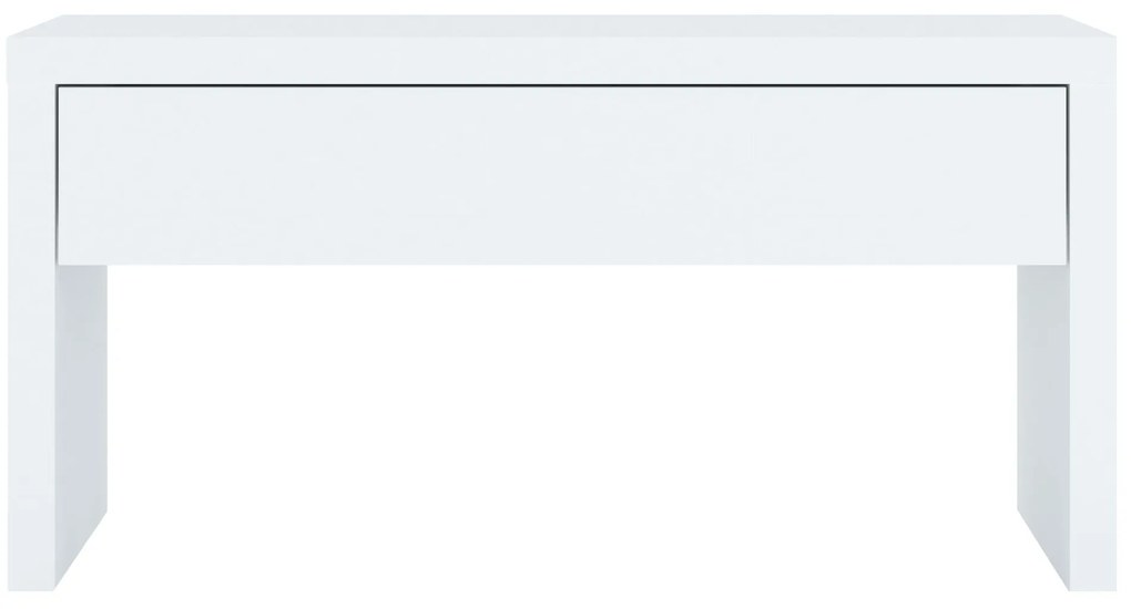 Nízký příruční stolek BURLESON - bílý
