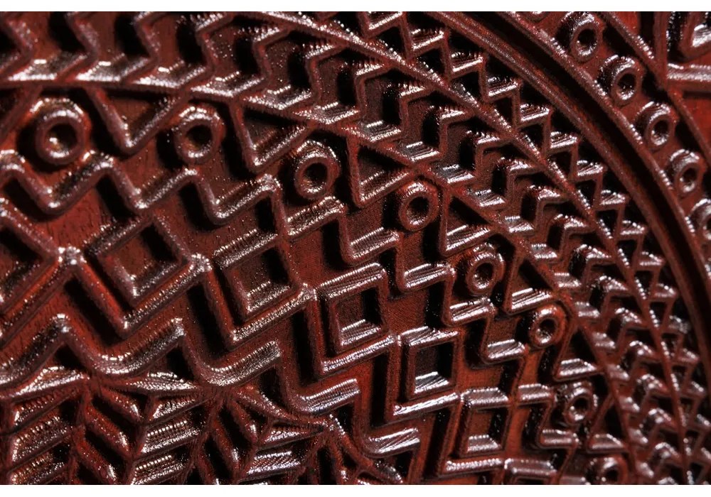 Massive home | Černá designová barová komoda Black Mandala 140cm