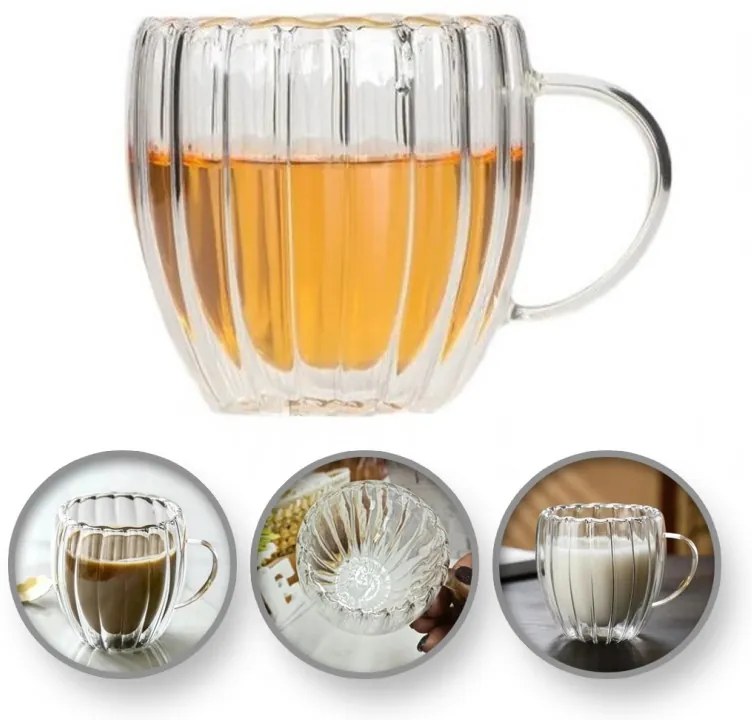 Flamenco Mystique Termální drážkované sklo 250 ml 1 ks SZK43WZ5 pro ochranu teploty