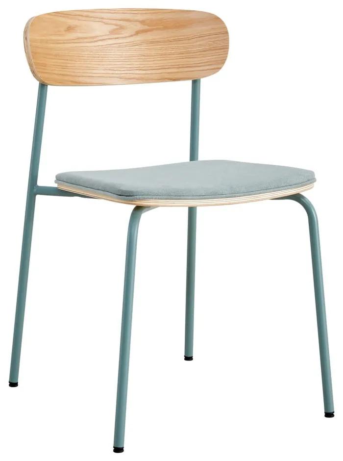 Jídelní židle v sadě 2 ks v modro-přírodní barvě Adriana – Marckeric