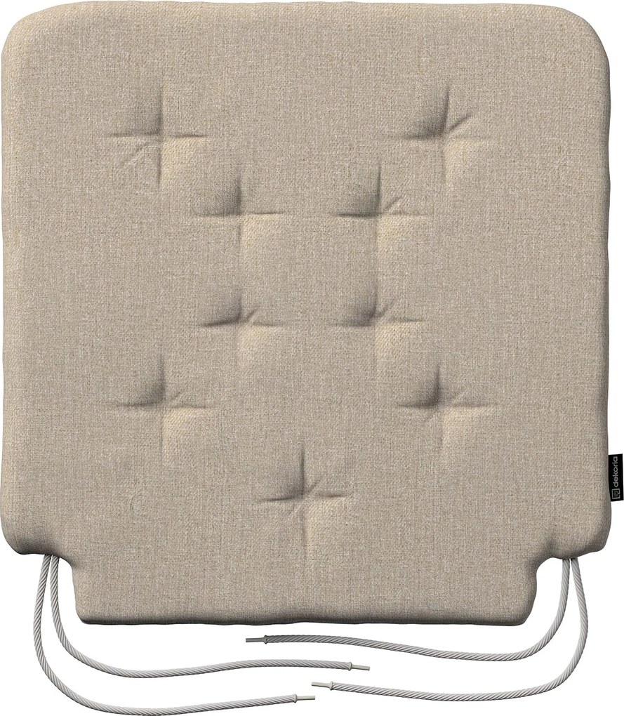 Sedák Olek barva béžová látka pletený vzor