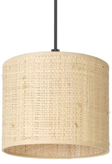 Lustr na lanku RATTAN 1xE27/60W/230V pr. 18 cm ratan