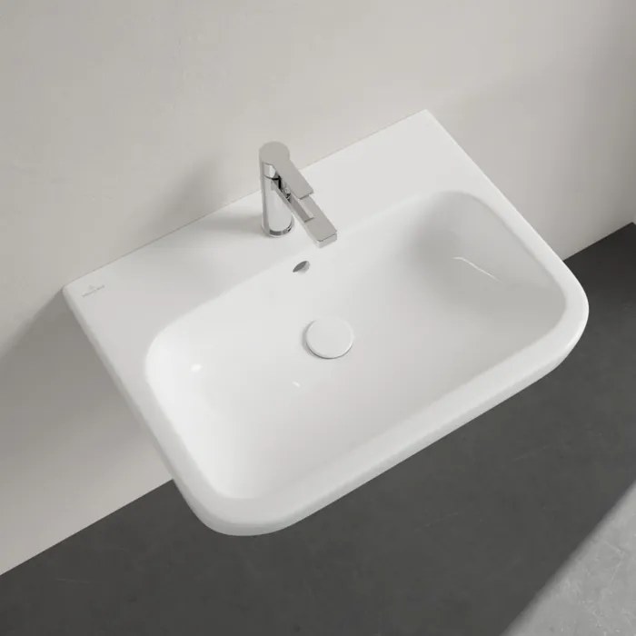 Villeroy & Boch ARCHITECTURA - Umyvadlo 650x470x180 mm, s přepadem, neleštěné, Bílá Alpin CeramicPlus 418865R1