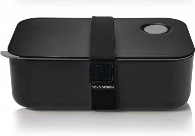 Svačinový těsnící box YOKO DESIGN, černý, 1000 ml