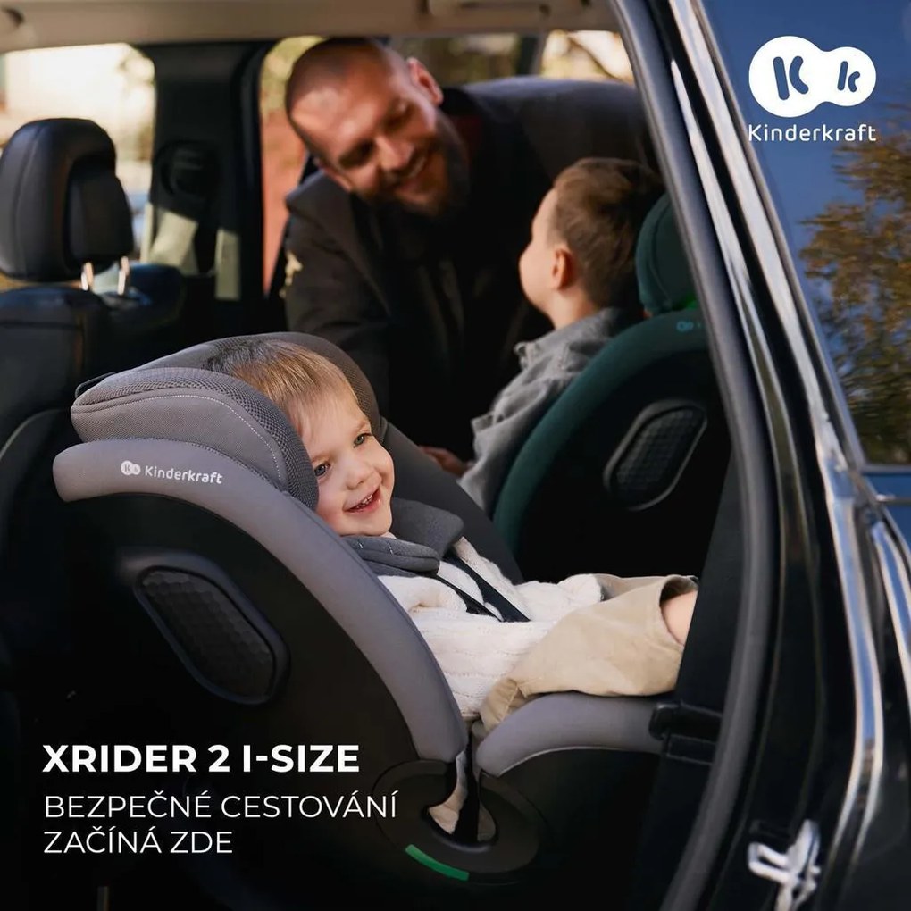 Kinderkraft Autosedačka Xrider 2 i-size  40 - 125 cm Green