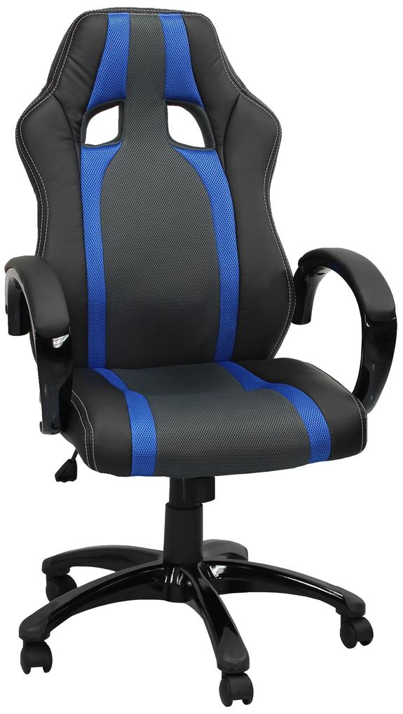 Kancelářská židle  Hawaj | modro-černá s pruhy