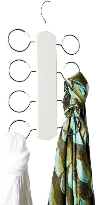 Ramínko na šátky Compactor Scarf Lotus, bílá