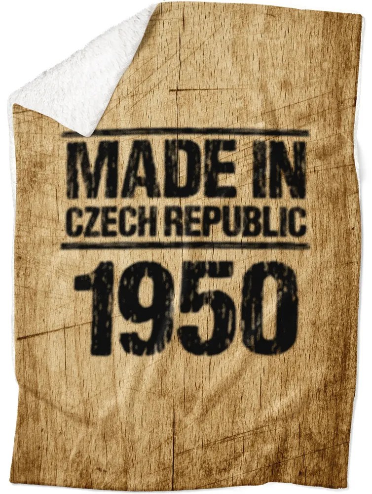 Deka Made In (rok: 1950, Podšití beránkem: ANO)