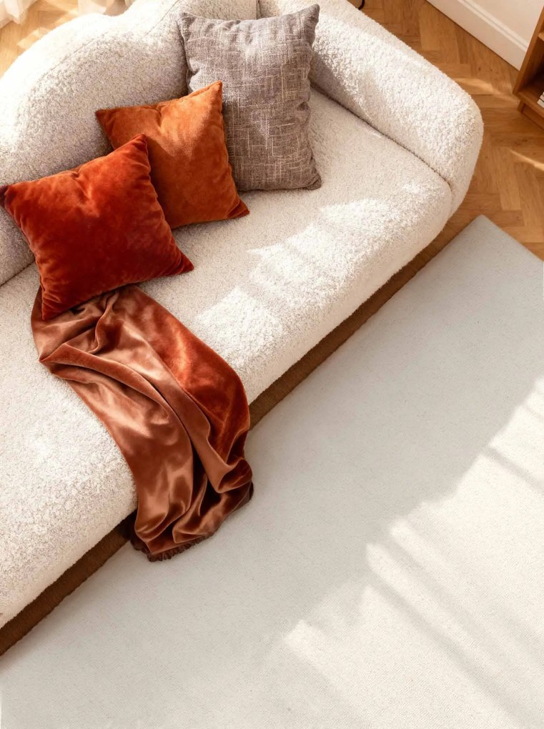 ELLE Decoration, Kusový koberec Puristic Knots 106318 Natural White z kolekce Elle, 200x290, bílá, ložnice
