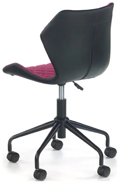 Kancelářská židle Dorie růžová/černá