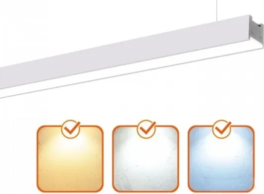 LED Stropní přisaz. závěs. svít. KOLINE LED/40W/230V 3000/4000/6500K 120 cm bílá